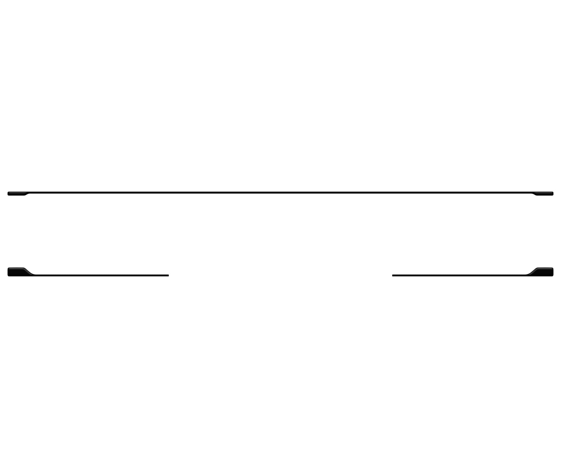 Platinum Tailgate Line Accent Trim Fits 2023-2024 Ford Super Duty ...